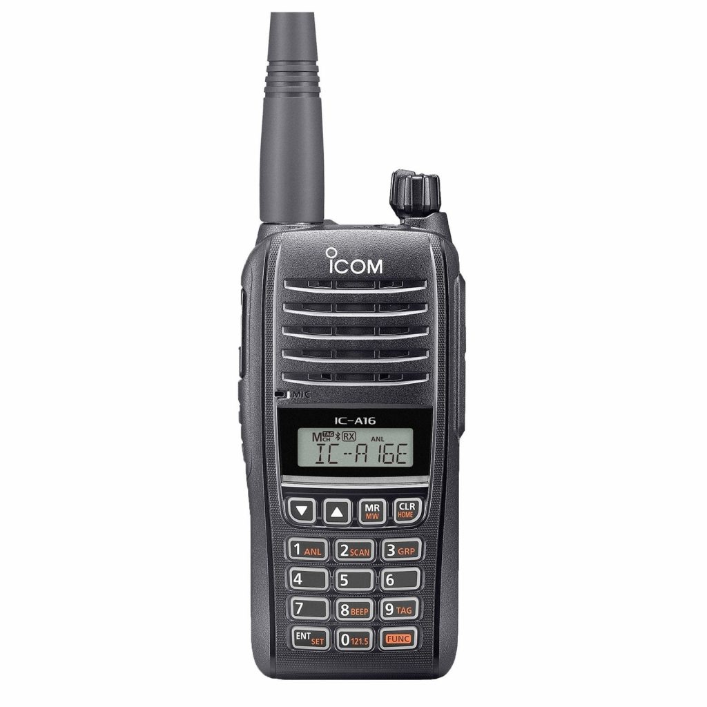 ICOM IC-A16E#12 CON BLUETOOTH WALKI VHF BANDA AEREA IP67, 6 W, CON 8,33 ...